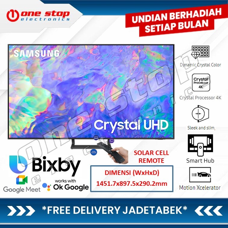 Jual SAMSUNG 65CU8500 CRYSTAL 4K UHD SMART TV 65 Inch UA65CU8500KXXD | Shopee Indonesia