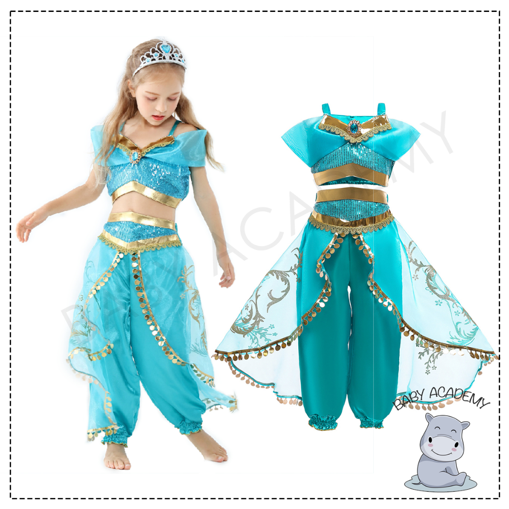 Jual Kostum Birthday Dress Anak Princess Jasmine Aladdin Sleeveless ...