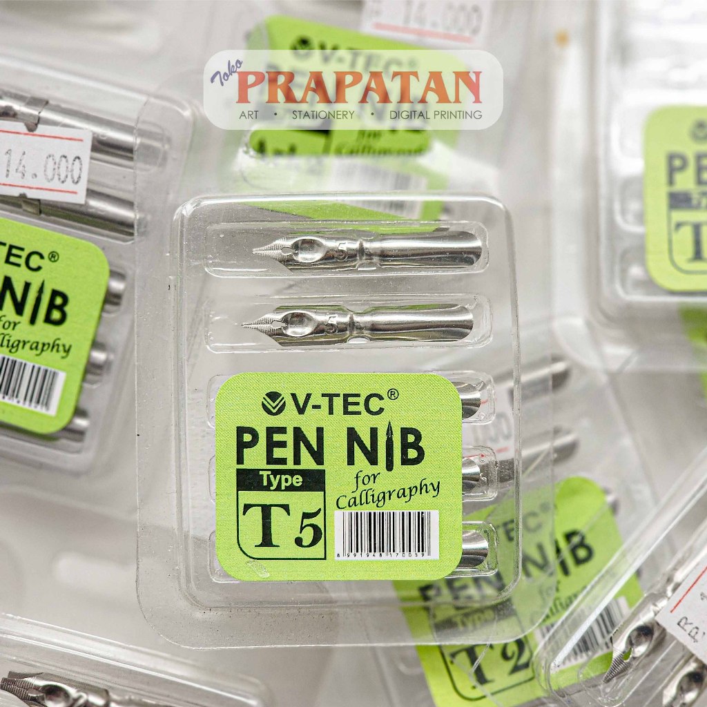 Jual V-tec Calligraphy Manga Pen Nib Set 5pcs | Ujung Pena Kaligrafi | Shopee Indonesia