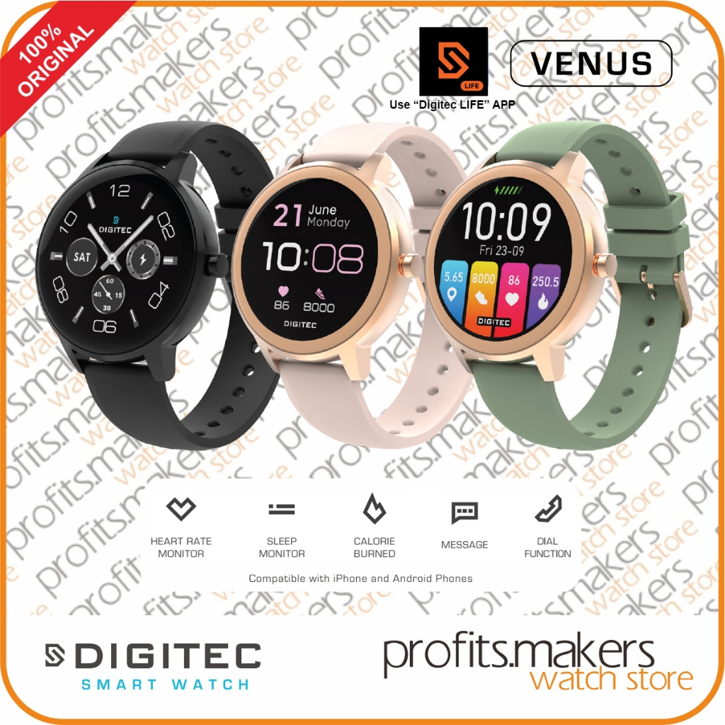 Jual DIGITEC DG SW VENUS / DG-SW-VENUS Smart Watch Smartwatch ORIGINAL ...