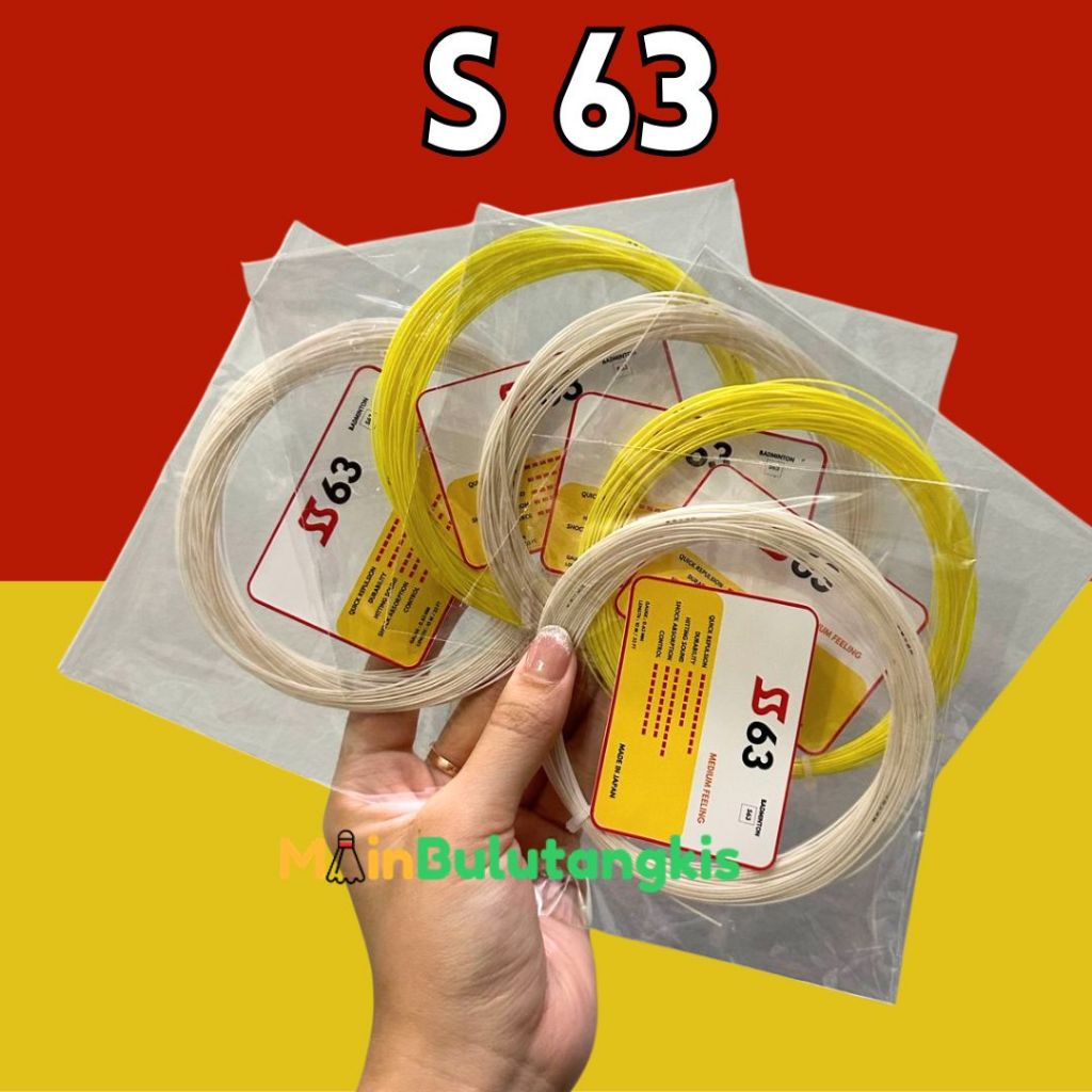 Jual Senar Raket Badminton / Senar Raket S63 Original Made In Japan ...