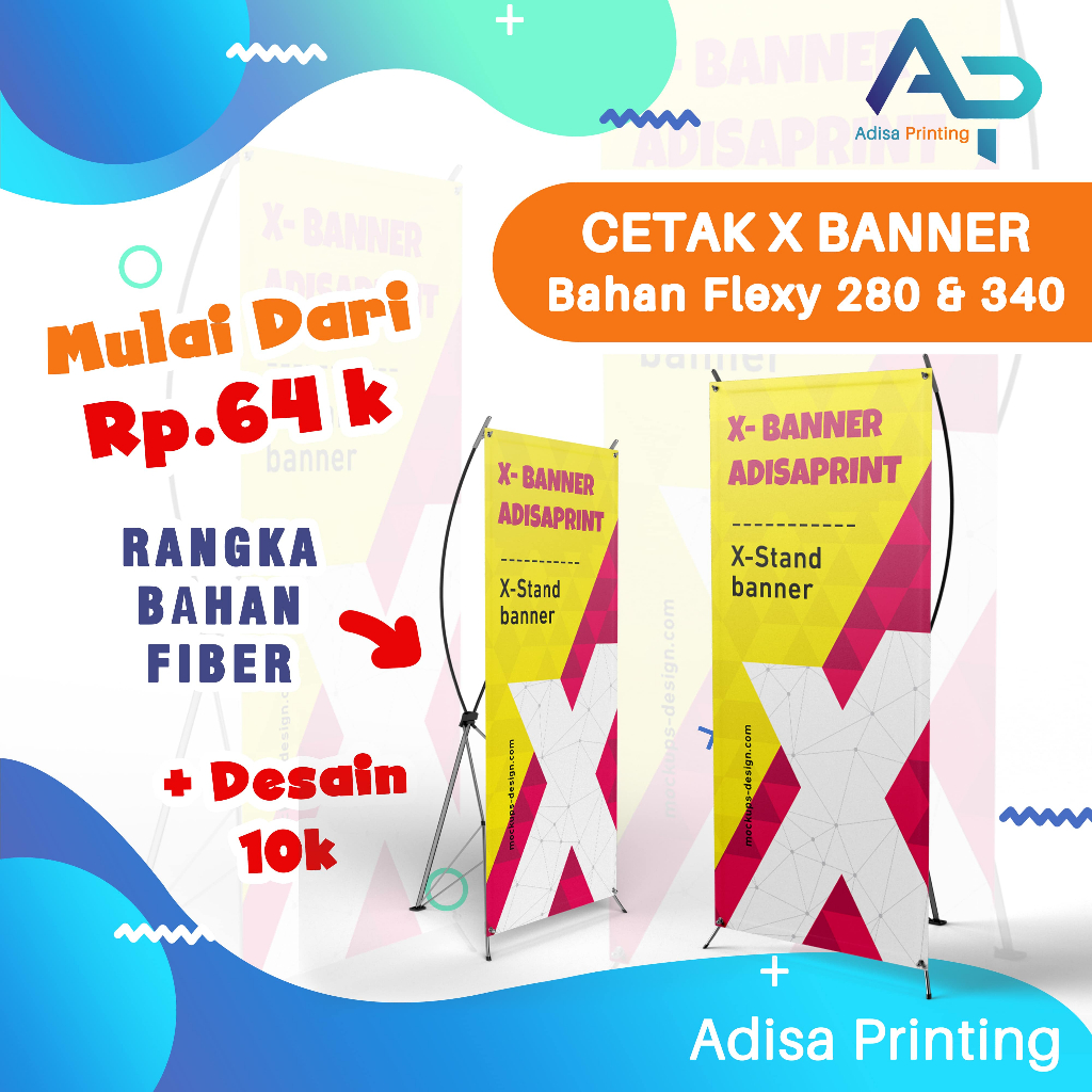 Jual CETAK X BANNER MURAH | STAND X-BANNER 60 X 160 CM | PRINT X BANNER ...