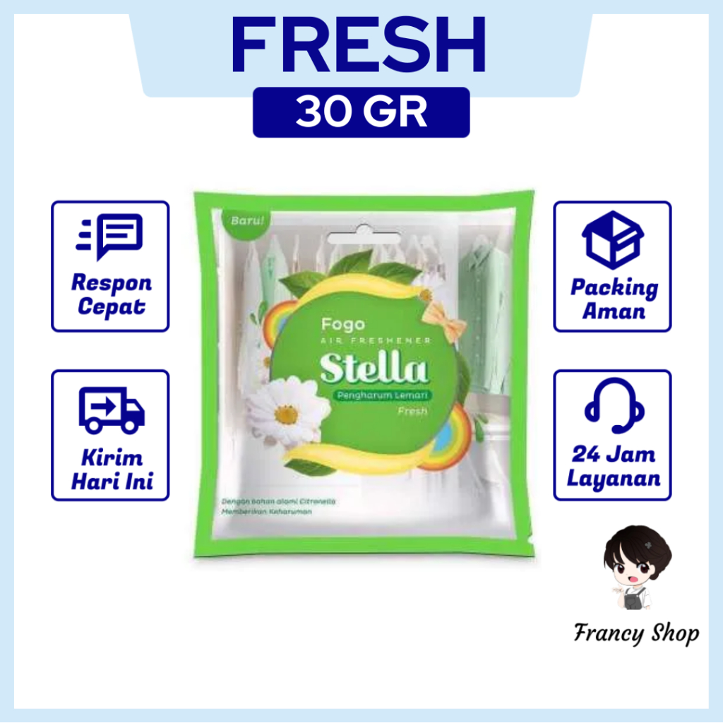 Jual Pengharum Lemari Stella Fogo Fresh 30 gr | Shopee Indonesia