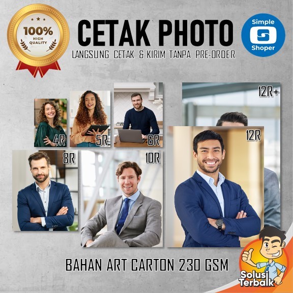 Jual Cetak Foto Ukuran 4R, 5R, 6R, 8R, 10R, 12R (Hasil Tajam Dan Kertas Tebal) | Shopee Indonesia