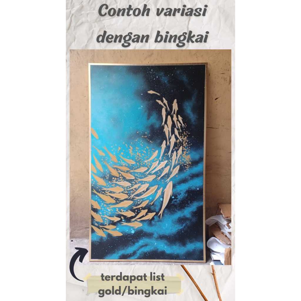 Jual lukisan abstrak modern,lukisan abstrak dekoratif colorfull,lukisan ...