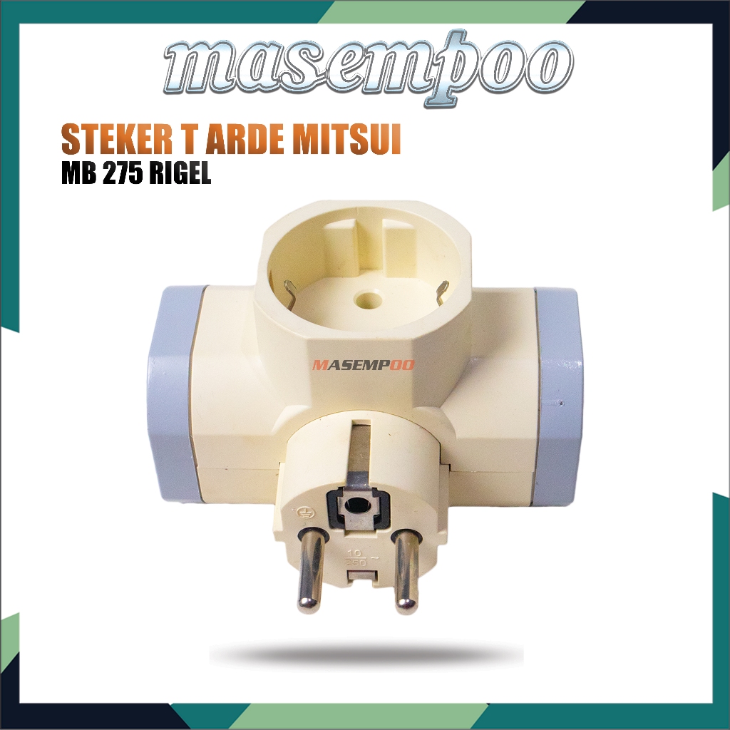 Jual Steker T Arde 3 arah Cabang Colokan Listrik Multi MITSUI MB 275 ...