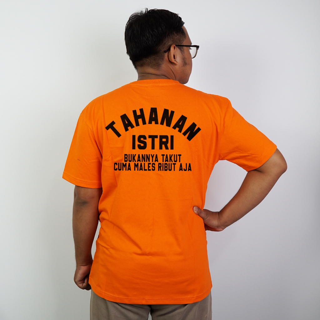 Jual Desain Kaos Keren - Kaos Tahanan Istri Cuma Males Ribut | Shopee ...
