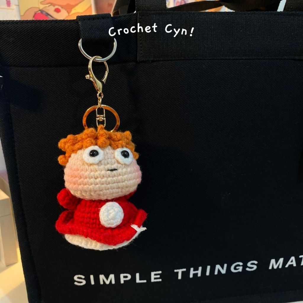 Jual Ghibli Ponyo Crochet Keychain | Boneka Rajut Ghibli Ponyo ...