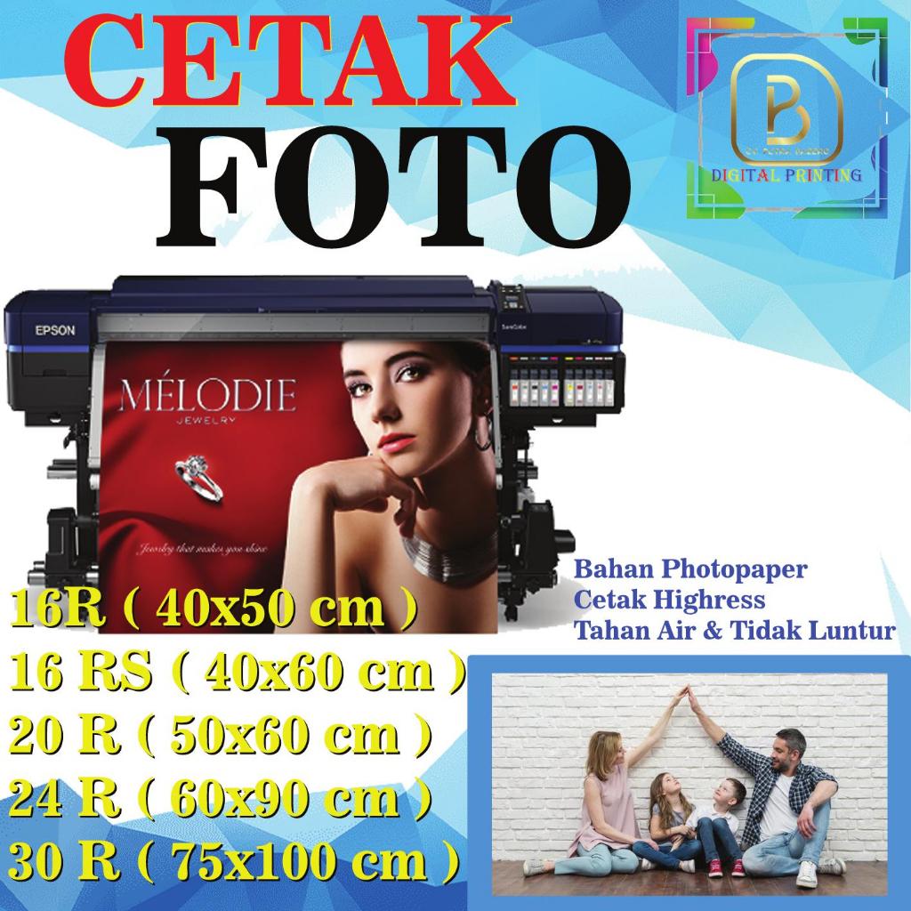 Jual CETAK FOTO KUALITAS HD 16R, 20R, 24R, 30R | Shopee Indonesia