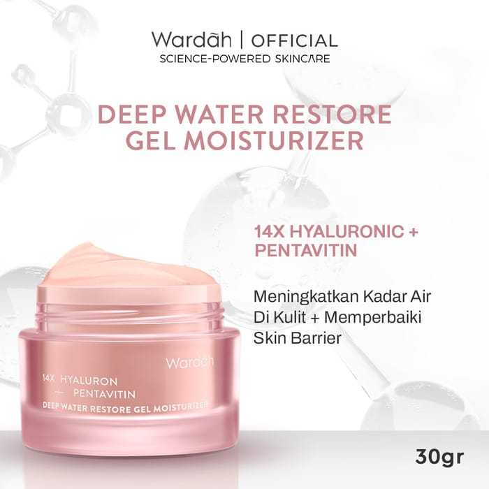 Jual Wardah Gel Moisturizer Pelembab Wajah Lengkap- Hyaluron Cica Complex Vitamin C Skin Barrier ...