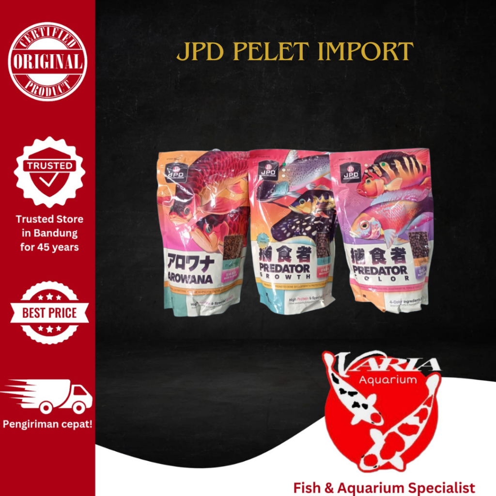 Jual JPD Predator Growth JPD Predator Color Pakan Pelet 150gr | Shopee ...