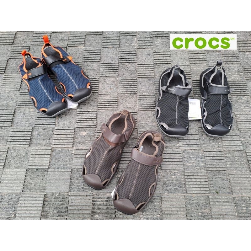 Jual Crocs Swift mesh Man / Sandal Pria crocs / Sandal crocs pria Swift ...
