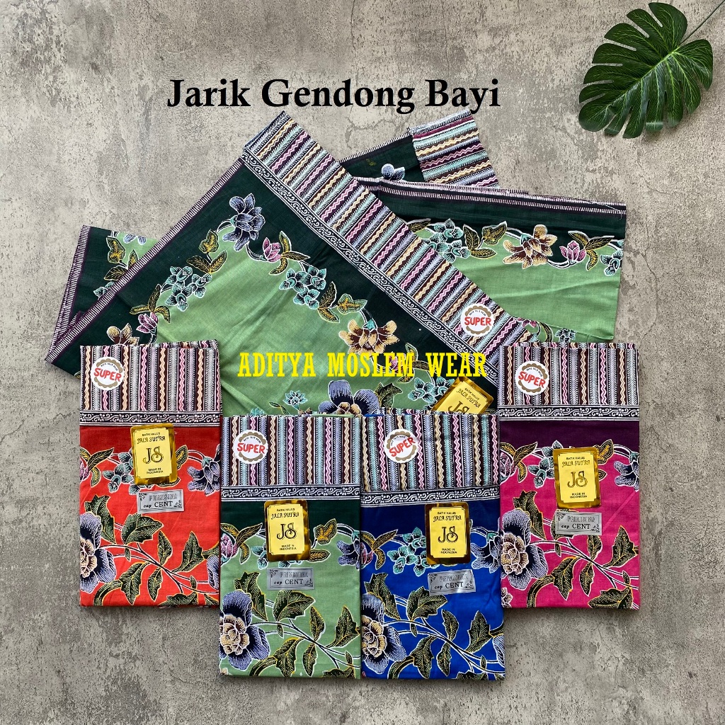 Jual Kain Gendongan Selendang Jarik Gendong Bayi Baru lahir Jala Sutra JS Motif Bunga | Shopee ...