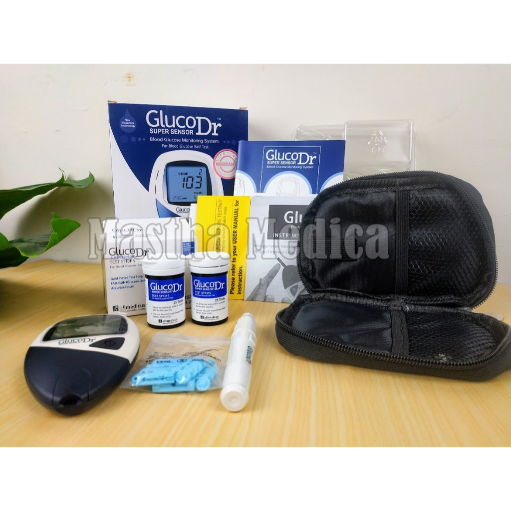 Jual Alat GlucoDr AGM 2200 Super Sensor Alat Tes Gula Glukometer (alat ...