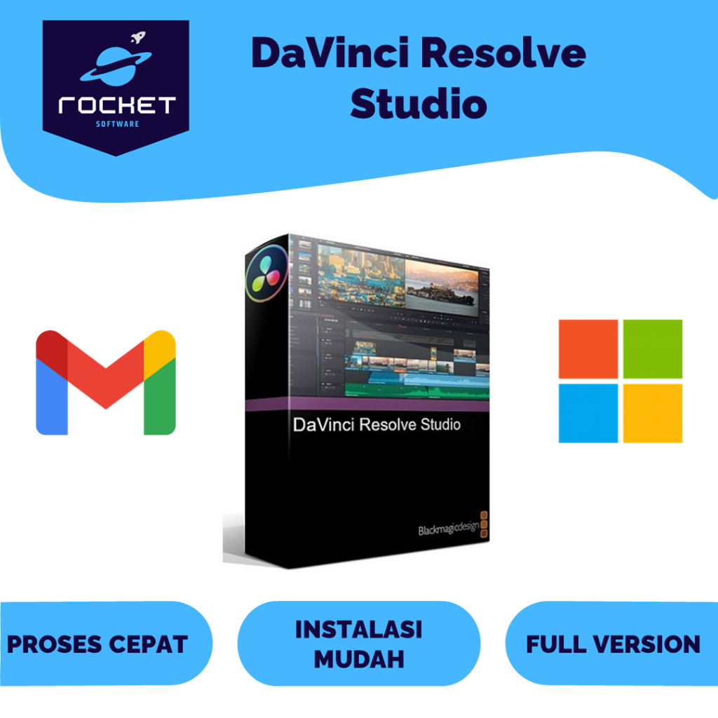 Jual Davinci Resolve Studio 17 Lisensi Full Version No Trial Permanen ...
