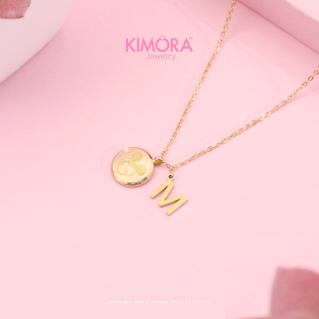 Jual Kimora - Kalung Titanium Wanita Coin Mora Gold Plated 18k Klt381 ...
