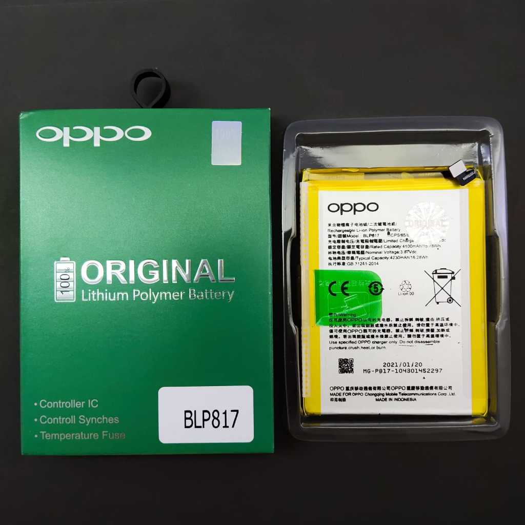 Jual Baterai Oppo BLP817 Battery Batrai Batre Oppo A15 2020/ A15S ...