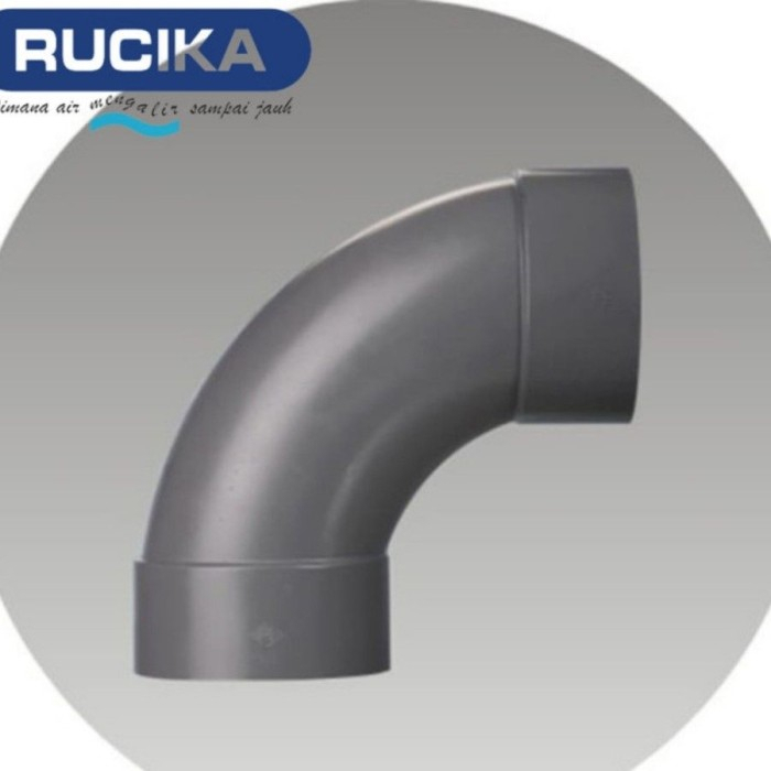 Jual Long Large Radius Elbow 6" inch PVC Rucika D (Tipis) RUCIKA LONG ELBOW RUCIKA 6" DV ...