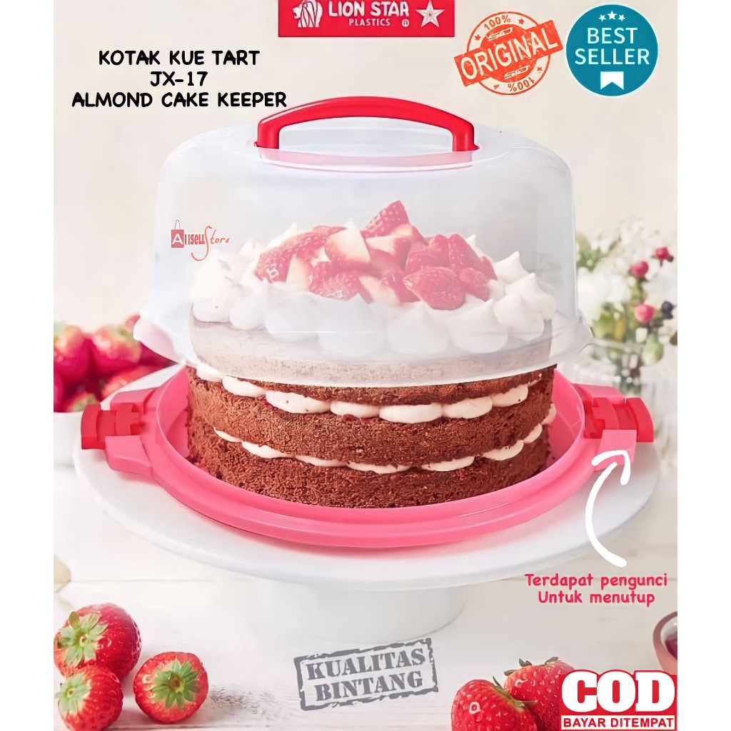 Jual ( BISA COD ) PROMO Kotak Kue Tart / Tempat Kue Tart Bulat / Almond ...