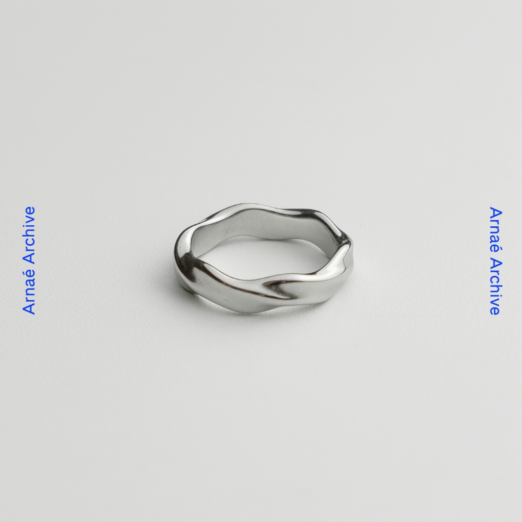 Jual Arnaé Archive — Wavy Band Ring — Cincin Couple Unisex 316l Stainless Steel Anti Karat ...