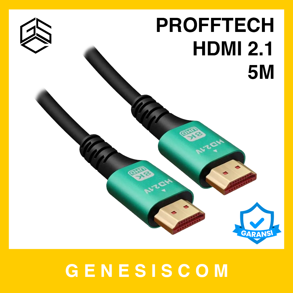 Jual Kabel HDMI 5M / 5 Meter PROFFTECH Male 4K 8K 60Hz 120Hz V2.1 Ultra ...