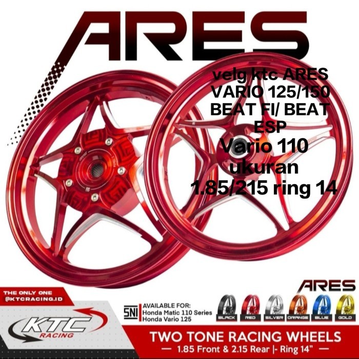 Jual VELG KTC RACING PIVOT 2 TONE BEAT SCOOPY VARIO 110 VARIO 125/150 ...