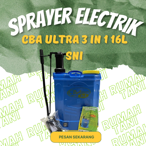 Jual sprayer elektrik tanaman pertanian bisa elektrik dan manual original cba 3 in 1 16L ...