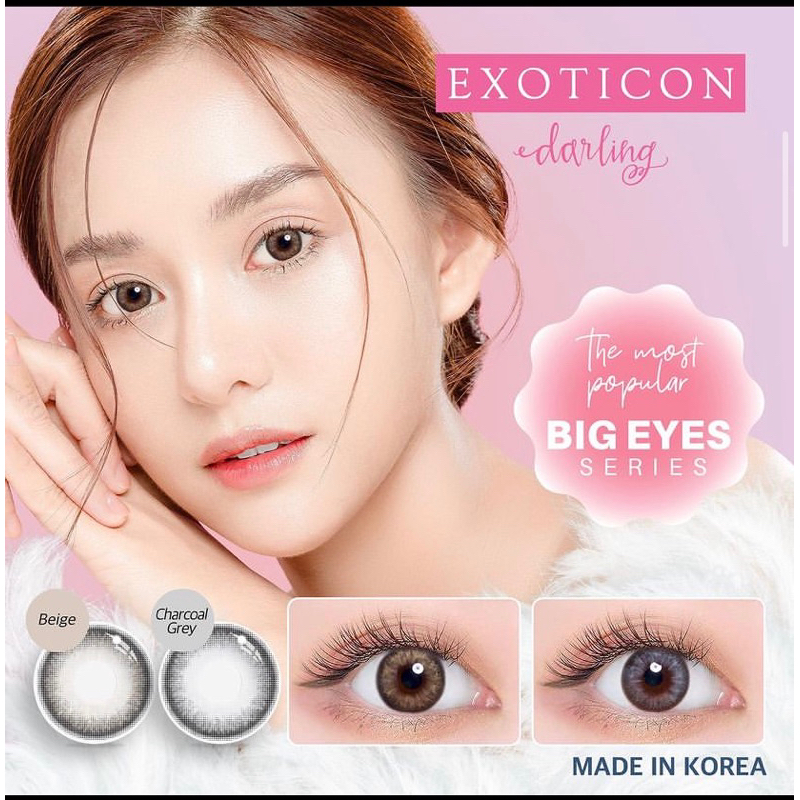 Jual Softlens Darling by Exoticon MINUS BLACK dan GREY dia 16mm (BIG ...