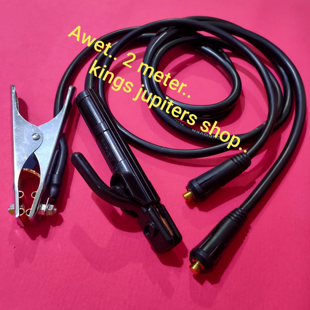 Jual AWET SET KABEL ORI TEMBAGA WELDING TANG LAS 200A MASA 300A ...
