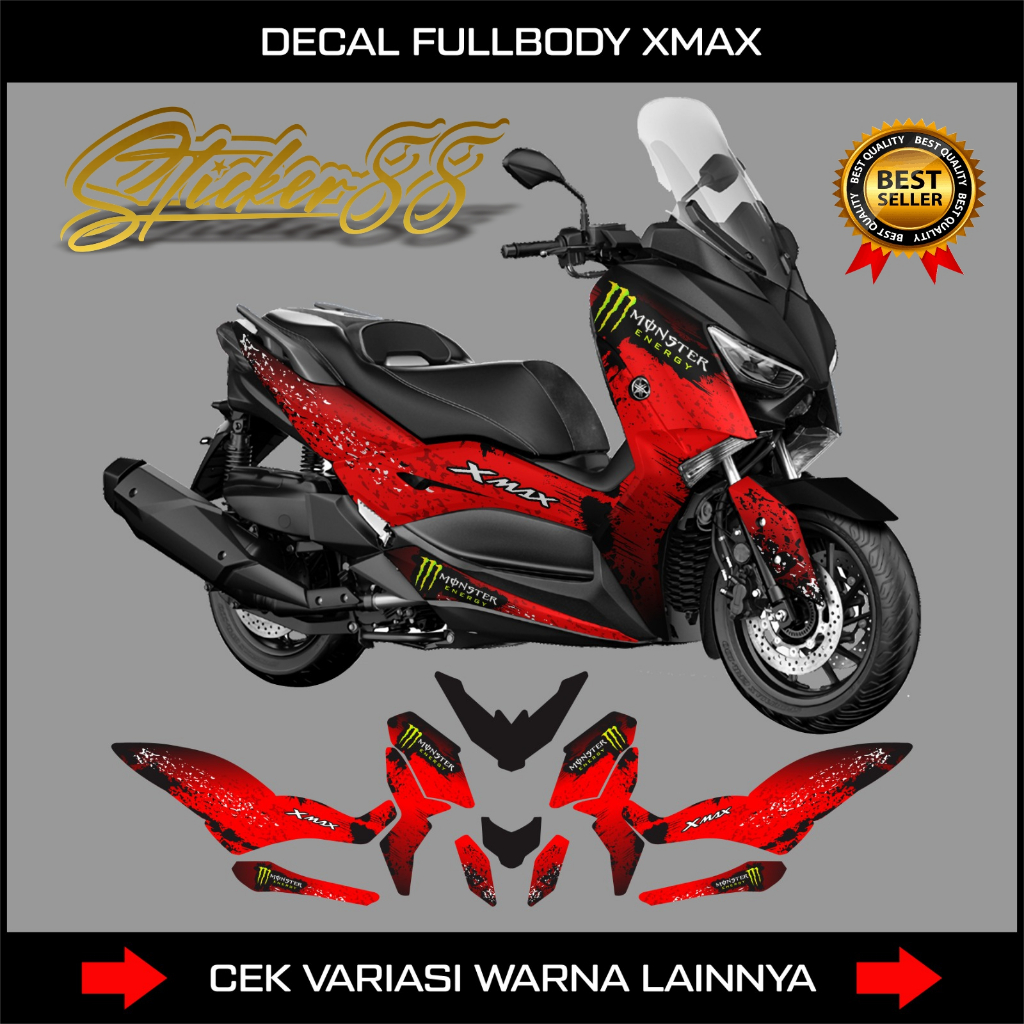 Jual STICKER DECAL YAMAHA XMAX 250 FULL BODY GRAFIS PERTAMINA / DECAL ...