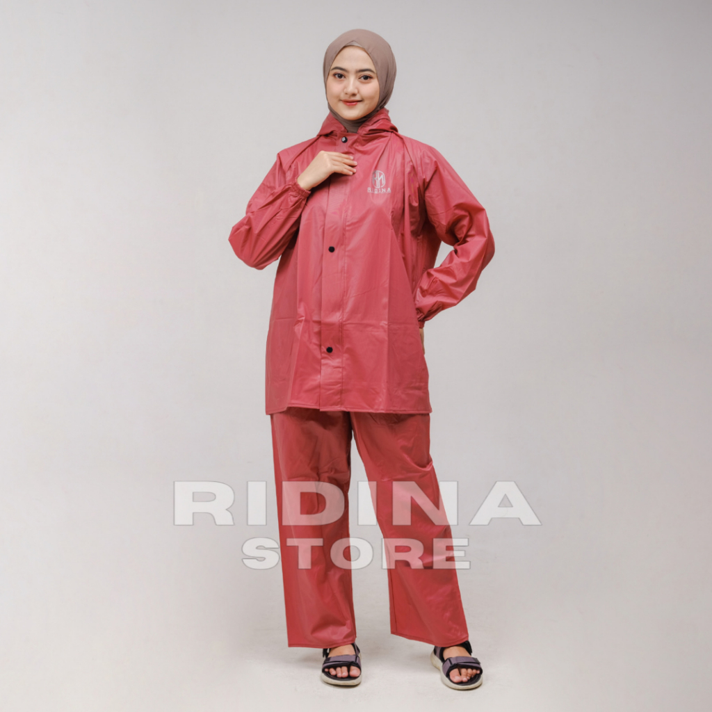 Jual JAS HUJAN, RAINCOAT Pria Wanita Terbaik By RIDINA Bahan PVC 0,25 Tebal Kuat Anti Rembes ...