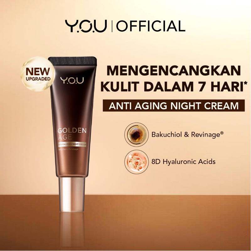 Jual YOU GOLDEN AGE REVITALIZING NIGHT CREAM / YOU GOLDEN AGE NIGHT ...