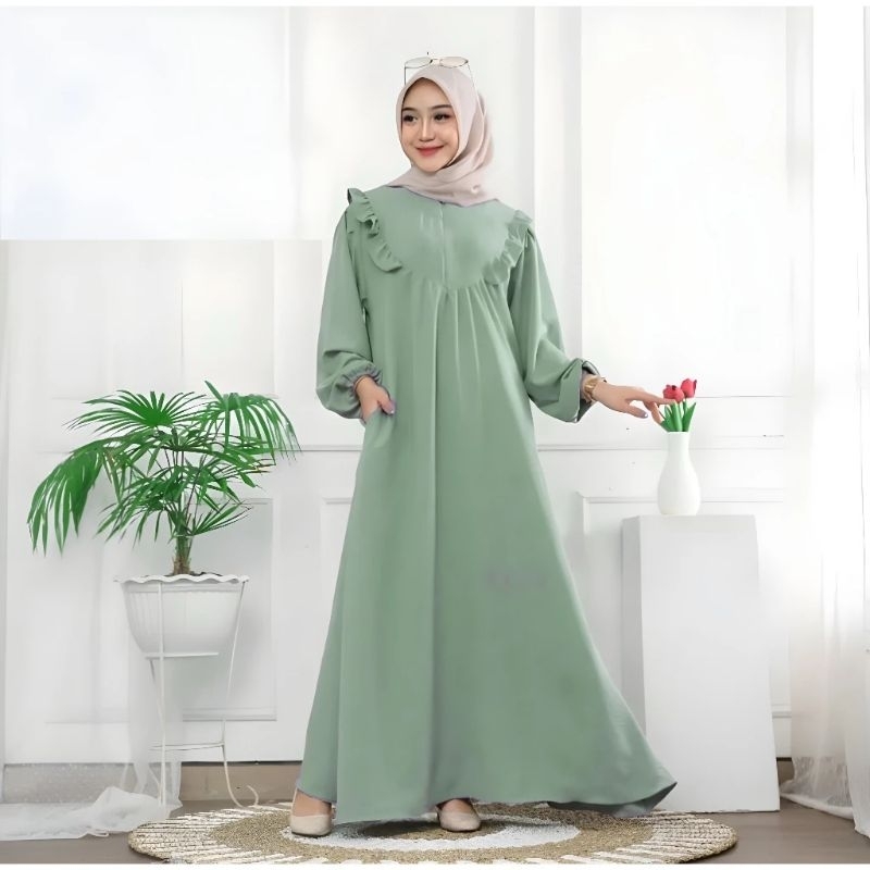 Jual GAMIS RAYON SET HIJAB TERBARU/GAMIS SULTAN/GAMIS JUMBO TERBARU/MIDI DRESS RAYON TERBARU ...