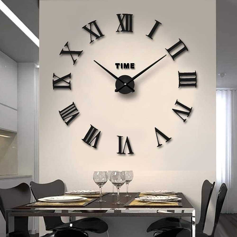 Jual Jam Tempel Dinding Besar DIY Giant Clock Quartz 90-100cm Aesthetic ...