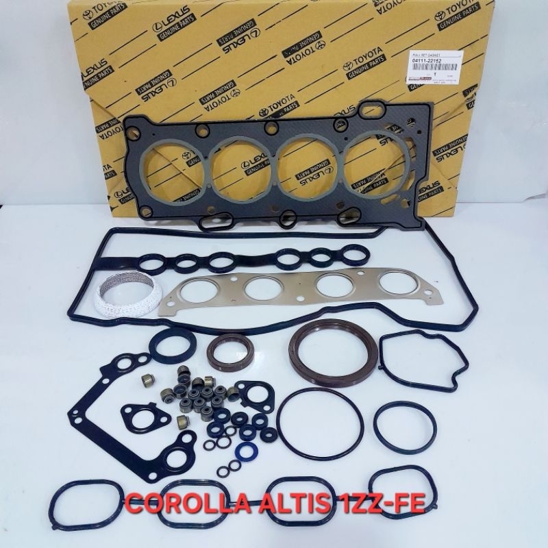 Jual PACKING SET/PAKING SET OVERHAUL TOYOTA C0R0LLA ALTIS 1ZZ-FE ...