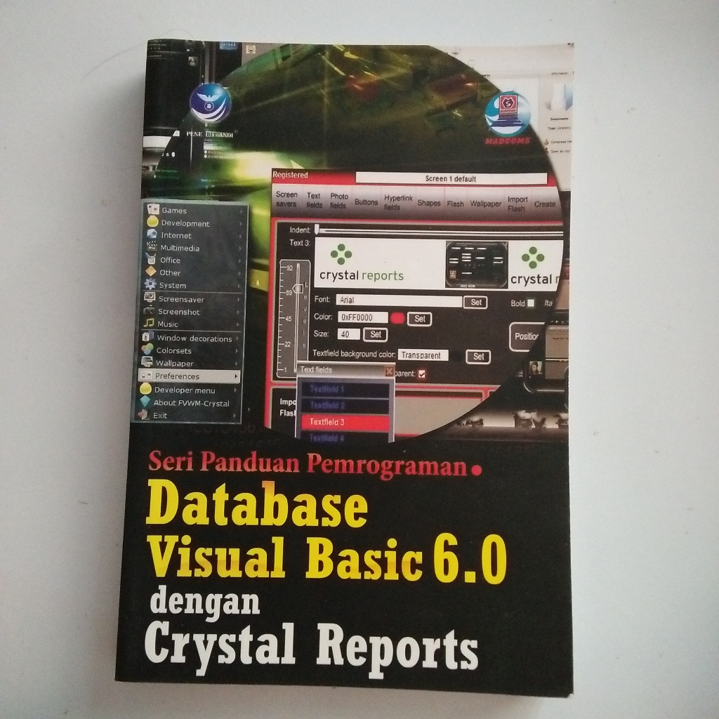 Jual Buku Pemograman Database Visual Basic 6.0 dengan Crystal Reports ...