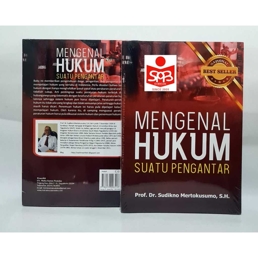 Jual Mengenal Hukum Suatu Pengantar - Prof. Dr. Sudikno Mertokusumo, S.H - Maha Karya Pustaka ...