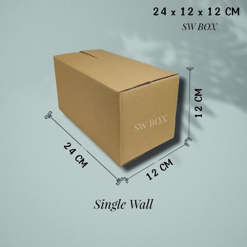 Jual Kardus Ukuran 24x12x12 CM Box untuk packing ST | Shopee Indonesia