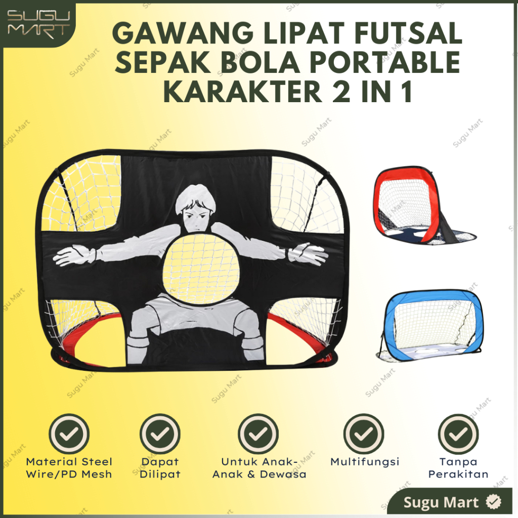 Jual Gawang Lipat Futsal Sepak Bola Portable Karakter | Gawang Lipat ...