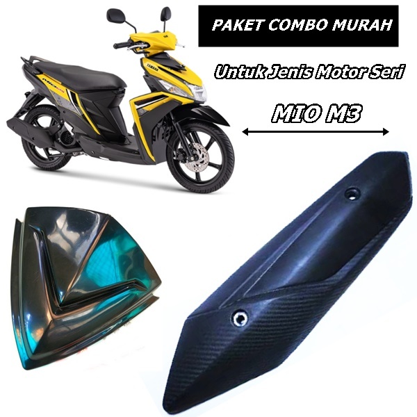 Jual Visor Mio m3 Mio z + Cover Knalpot mio m3 | Shopee Indonesia