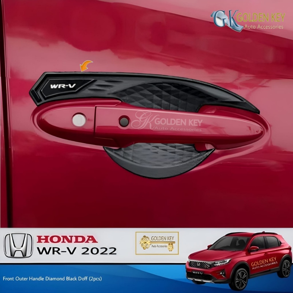 Jual Front Outer Handle WRV 2022 Mangkok Pintu Depan Trapesium Black ...