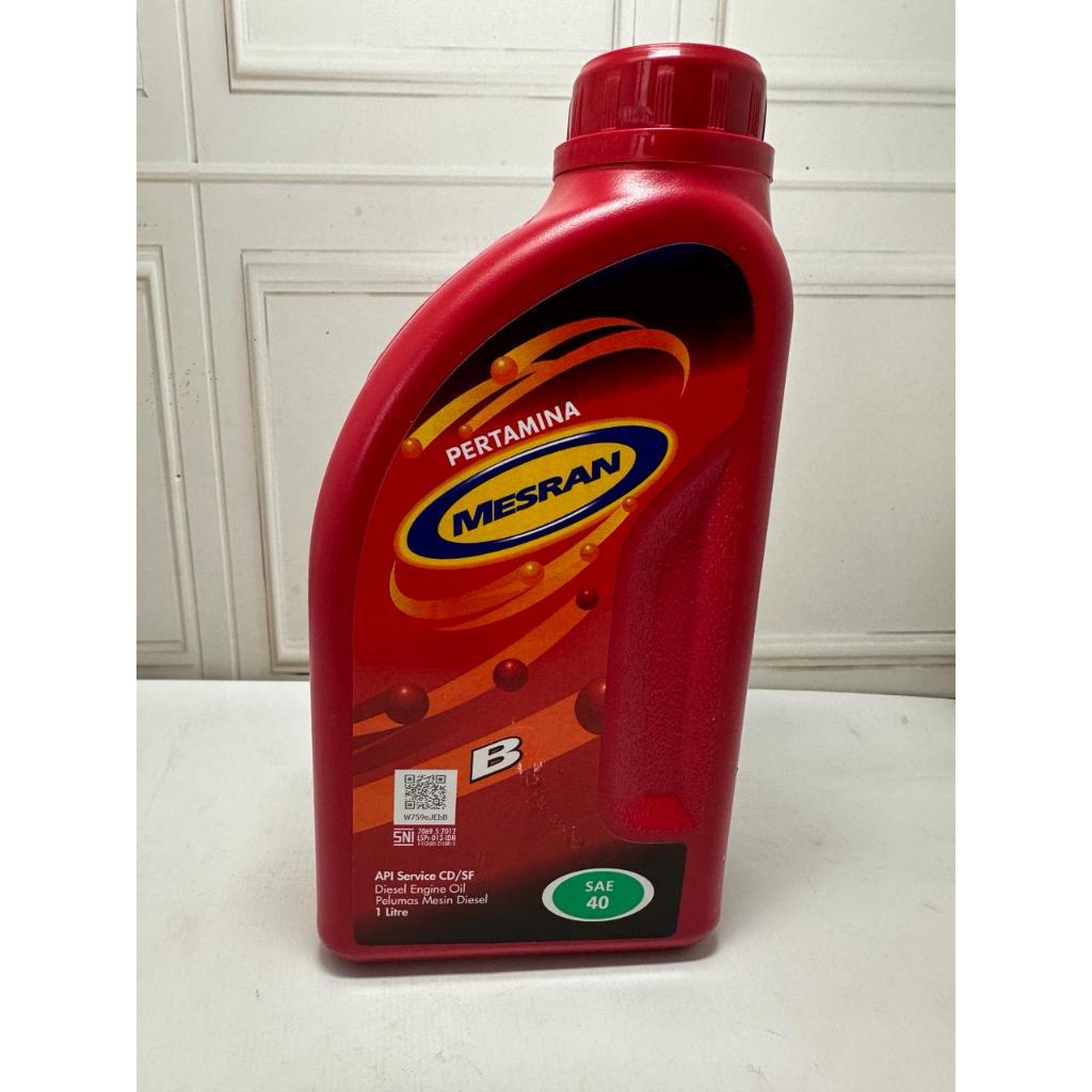 Jual OLI MESIN DIESEL MESRAN B SAE 40 1 LITER | Shopee Indonesia