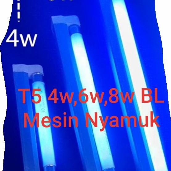 Jual KAP + Lampu T5 4W,6W,8W BL NYAMUK 220v BL serangga | Shopee Indonesia