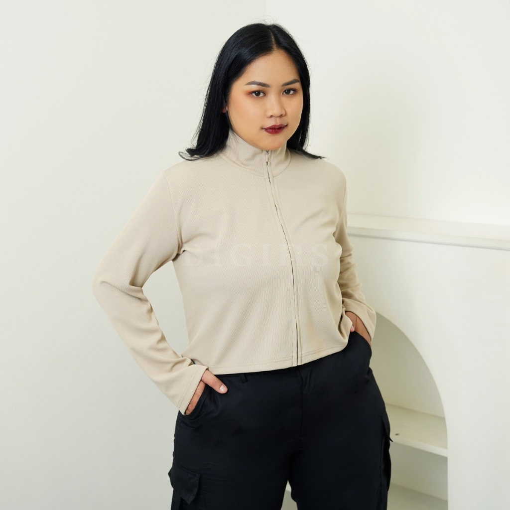 Jual Bigins - Amber Jacket/Jacket Bigsize Wanita - JJK001 | Shopee Indonesia