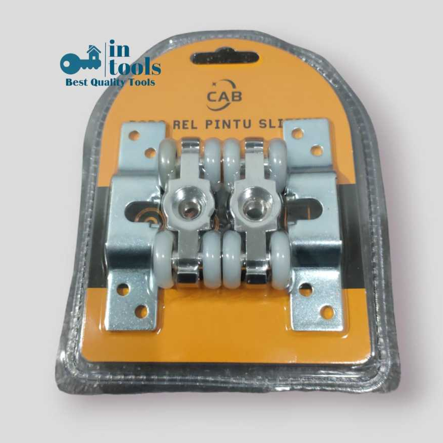 Jual Roda Rel pintu sleding / Geser Gantung (1 set komplit) Isi lengkap ...