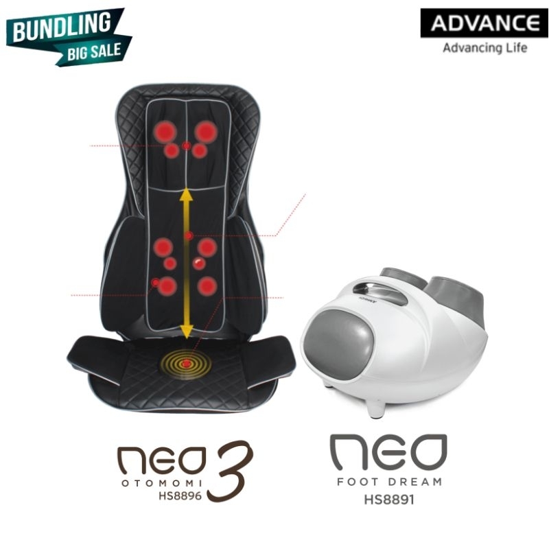 Jual PAKET ALAT PIJAT ADVANCE / NEO OTOMOMI 3 DAN NEO FOOT DREAM ...