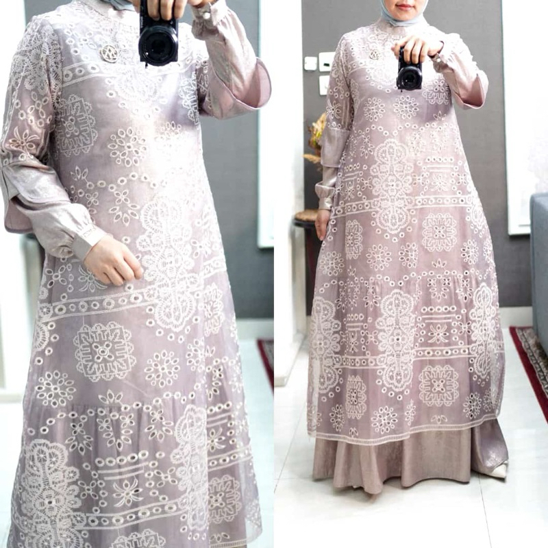 Jual Lana Dress Gamis Amori Original Premium Mewah Cantik Covok untuk ...