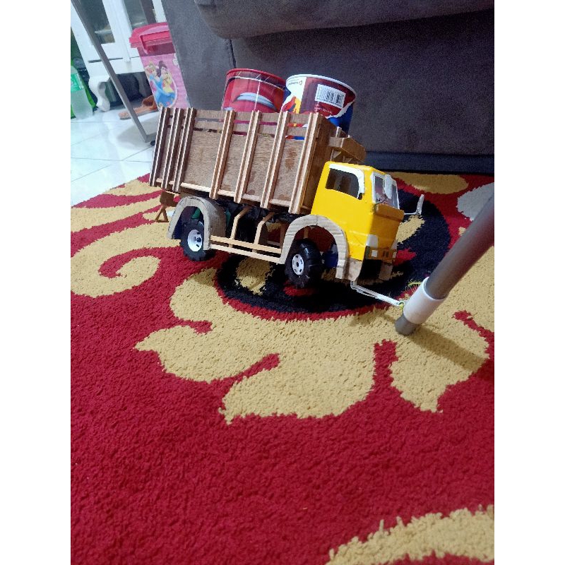 Jual miniatur truk plastik modifikasi full mbois | Shopee Indonesia
