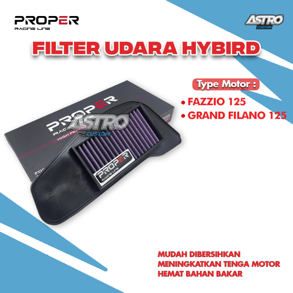 Jual Filter Udara Proper Racing Line Mio M3 Fino 125 Soul GT 125 X Ride ...