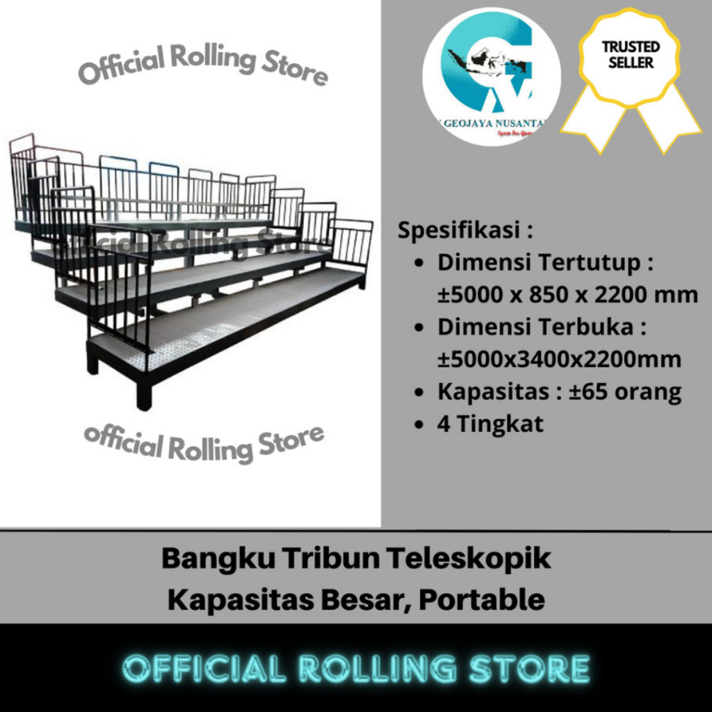 Jual 𝐑𝐒𝐎 - Bangku Tribun Teleskopik: Kapasitas Besar, Portable | Shopee ...
